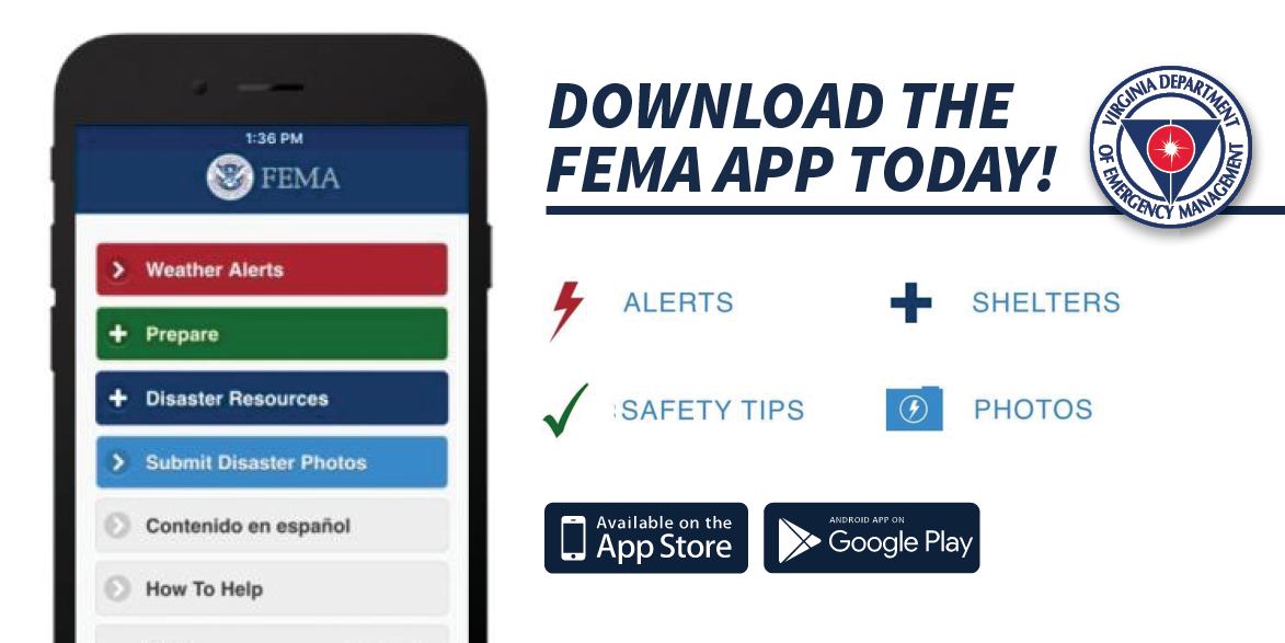 Hurricanes - FEMA App | VDEM