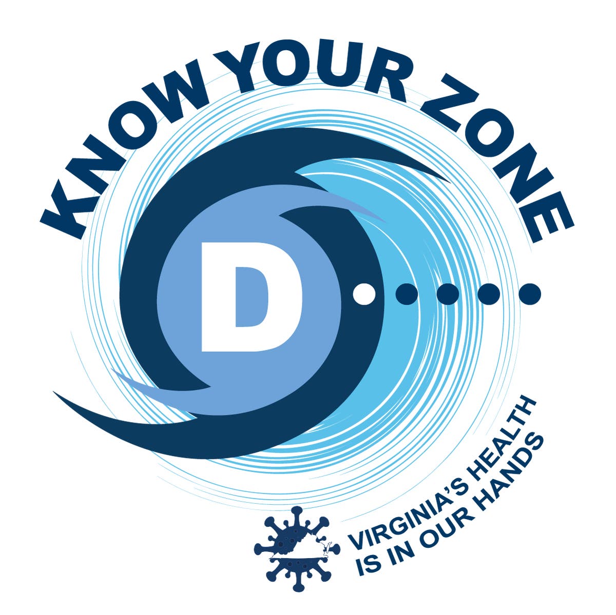 Know Your Zone COVID Logo Zone D - Light Background | VDEM