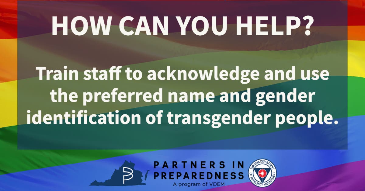 Pride Month: Train Staff | VDEM