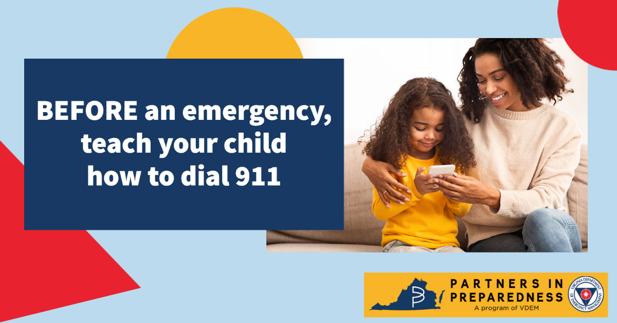 Child & Youth Preparedness: Learning 911 | VDEM